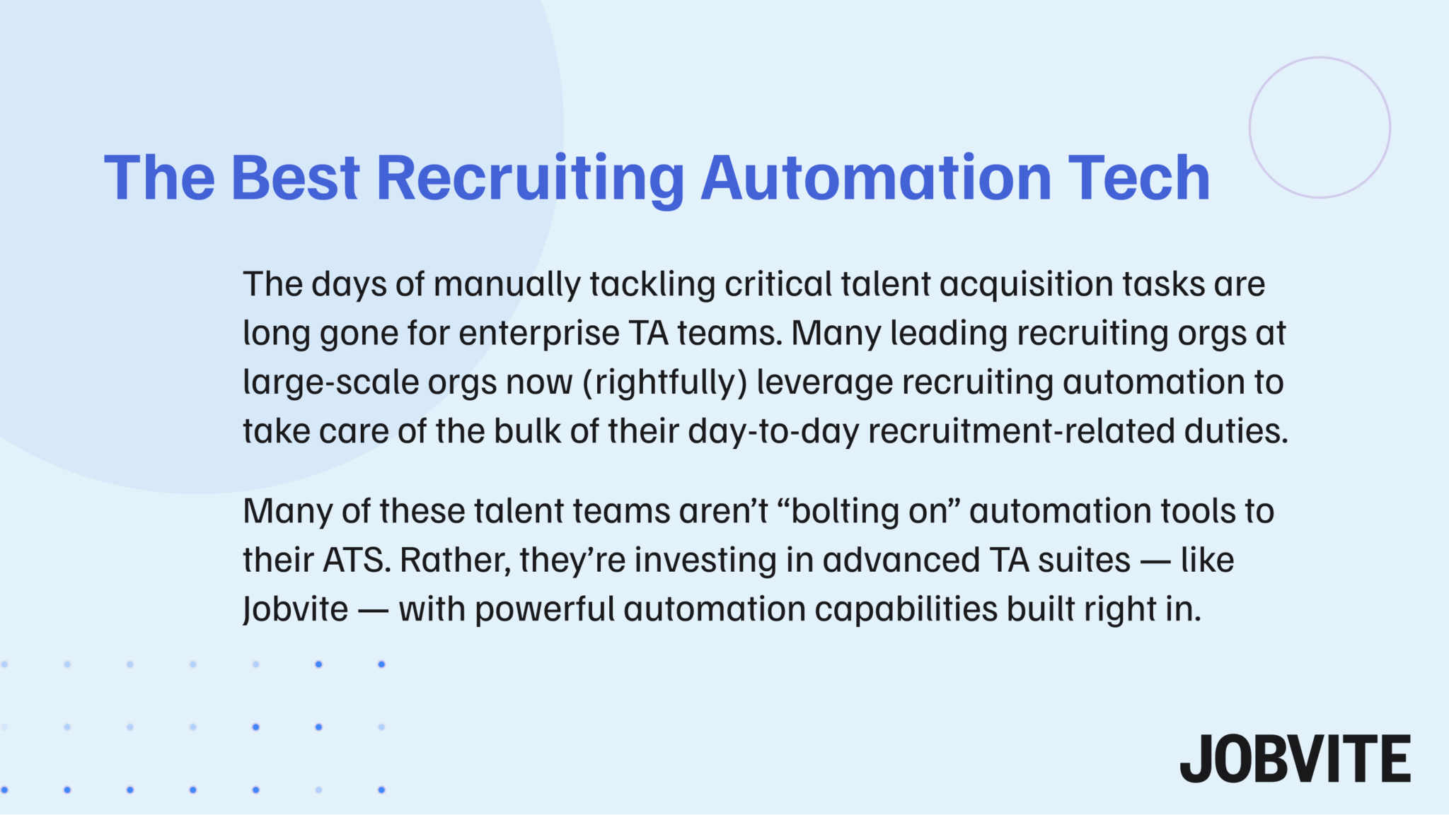 Using Recruiting Automation to Enhance Your Hiring Efforts | Jobvite