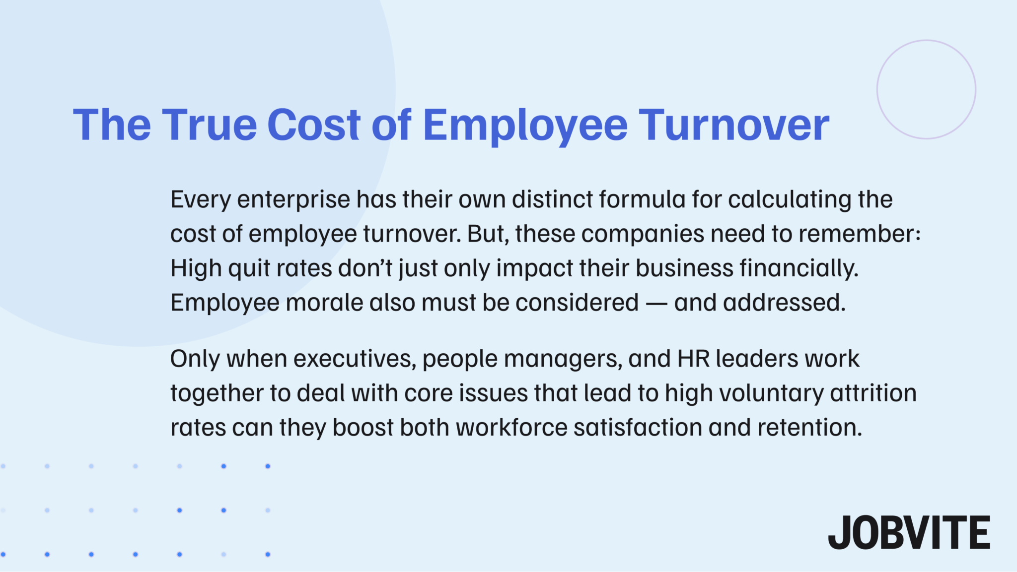 The Real Cost of Employee Turnover (And How to Prevent It) | Jobvite
