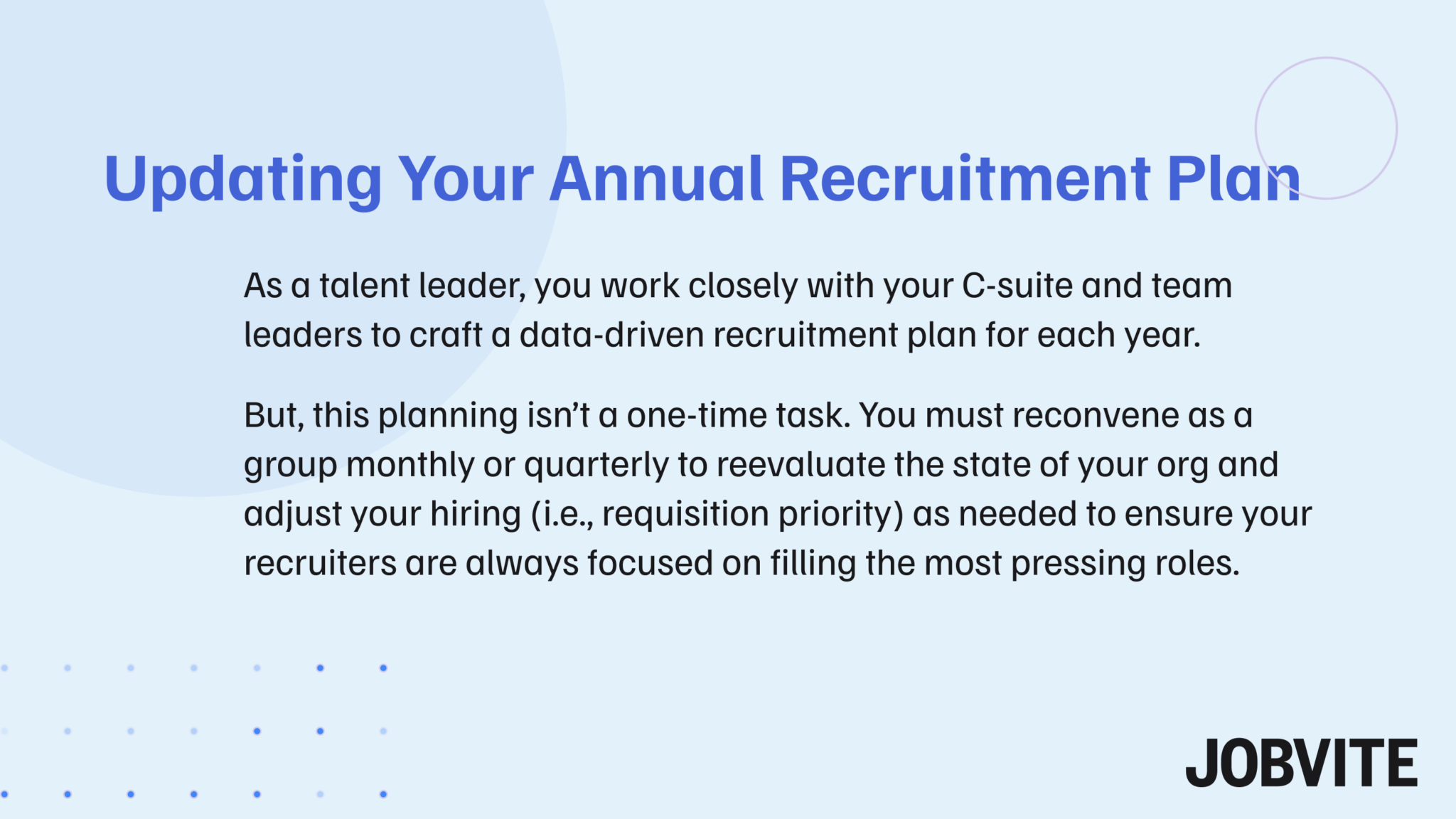How to Refresh Your Recruitment Plan (and Hire Smarter) | Jobvite