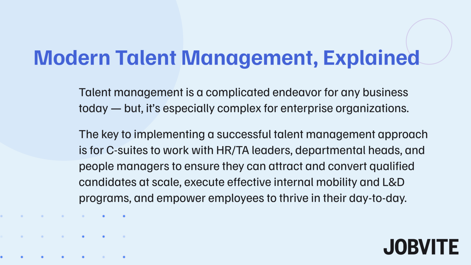Building an Enterprise Talent Management Strategy: A Guide